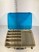 Plano Blue and Beige Storage Organizer Case with Dividers - Hash Auctions