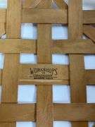 Set of Two Gerald E. Henn Workshops Basket Trays, Woven Design - Hash ...