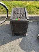 Suncast Hose Storage Box with Wicker-Style Design with Hose. - Hash ...