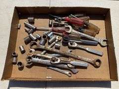 Assortment of Craftsman Hand Tools Including Wrenches, Sockets, and Screwdrivers - Hash Auctions