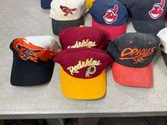 Collection of Sports Logo Baseball Caps Featuring Team Logos and ...