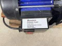 Homdox Garden Pump, Powers on - Hash Auctions