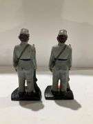 Cast Soldier Bookends with Gray Uniforms - Hash Auctions