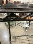 InterMetro Four-Shelf Black Wire Storage Rack, 48×18” - Hash Auctions