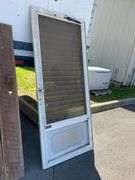 From The Pope Estate Property, Louvered Glass Front Storm Door, 80”Hx36 ...