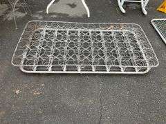 Metal Spring Twin Bed Frame with Open Coil Design - Hash Auctions