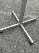 Metal Display Stand With Four-Pronged Base, 69 Inches Tall - Hash Auctions