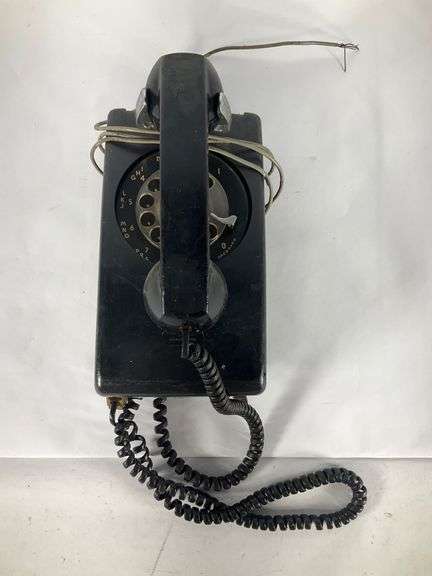 Bell System Rotary Dial Wall-Mount Telephone with Metal Backplate ...