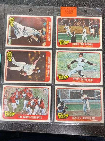 Set of 6 Topps 1965 World Series Highlight Baseball Cards Featuring ...