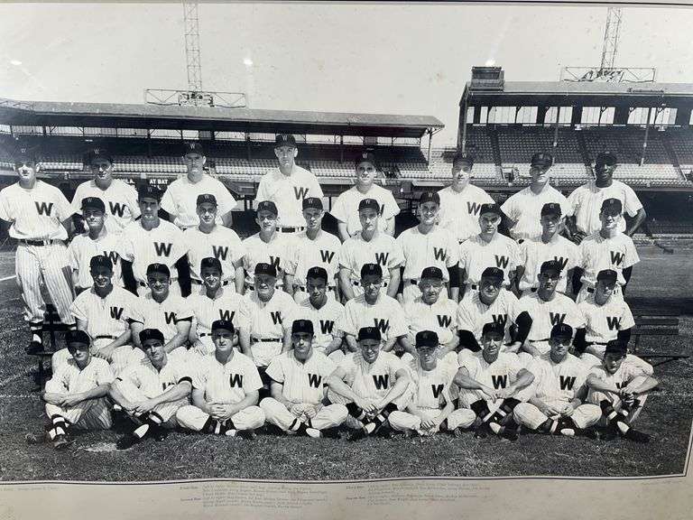 Washington Senators 1954 Griffith Stadium Team Poster in Black Frame ...