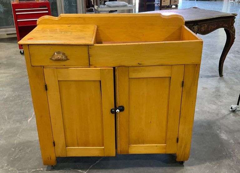 Dry Sink with Drawer and Double Cabinet Doors, 40x17x38” High - Hash ...