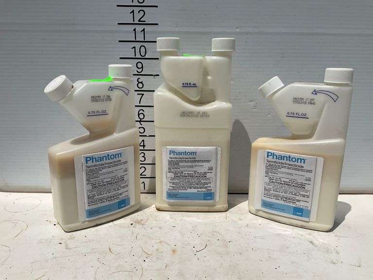 Three Bottles of Phantom Termiticide/Insecticide by BASF - Hash Auctions