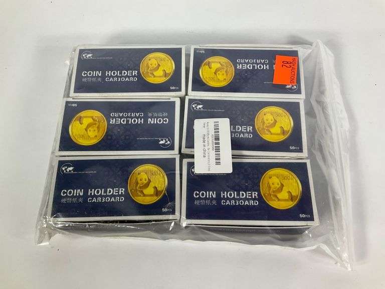 Lot of Coin Holder Cardboard Pieces for 6 Sizes - Hash Auctions