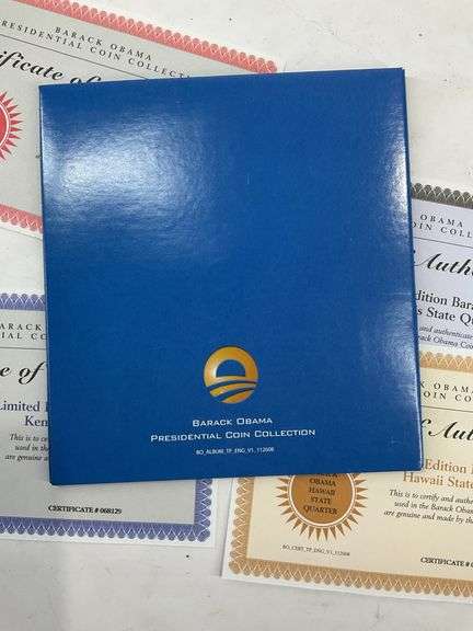 Barack Obama presidential coin set with COA - Hash Auctions