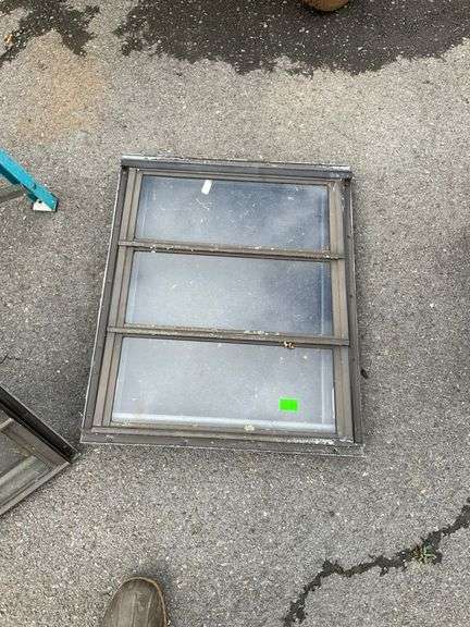 Multi-Pane Aluminum -Framed Windows, Approximately 19×24” - Hash Auctions