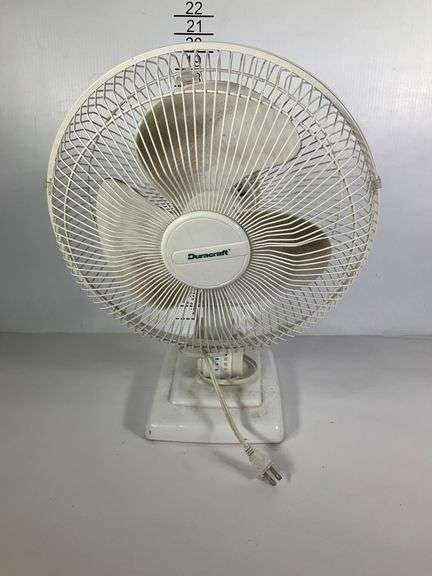 Duracraft Table Fan with Adjustable Settings and Oscillation - Hash ...