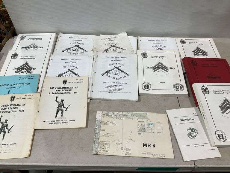Collection of U.S. Military Training Manuals, Map Reading Guides, and ...