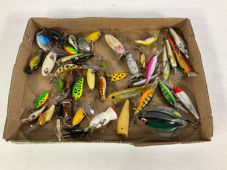 Mixed Assortment of Fishing Lures with Various Designs and Colors ...