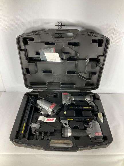 Senco Pneumatic Nail and Staple Gun Set in Carrying Case - Hash Auctions