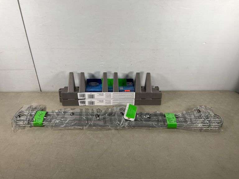 Set of Four 45-Inch Wire Shelf Back Guards and Two 2-Foot Wide Tool ...