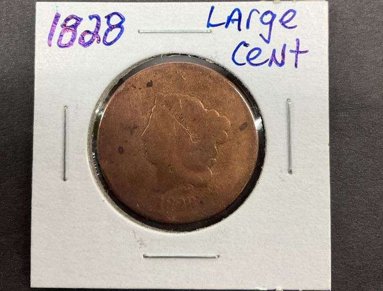 1828 large cent - Hash Auctions