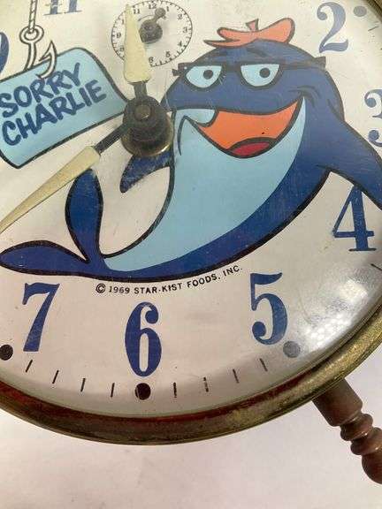 Vintage 1969 Star-Kist Foods Charlie the Tuna Alarm Clock - Hash Auctions