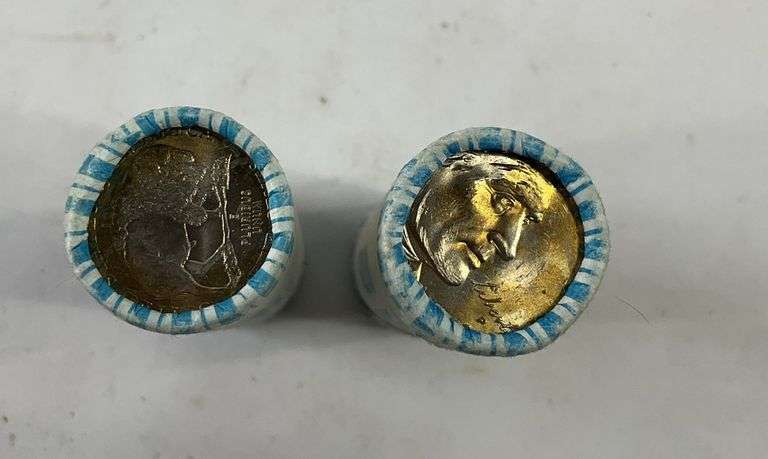 Two rolls of UC buffalo nickels - Hash Auctions