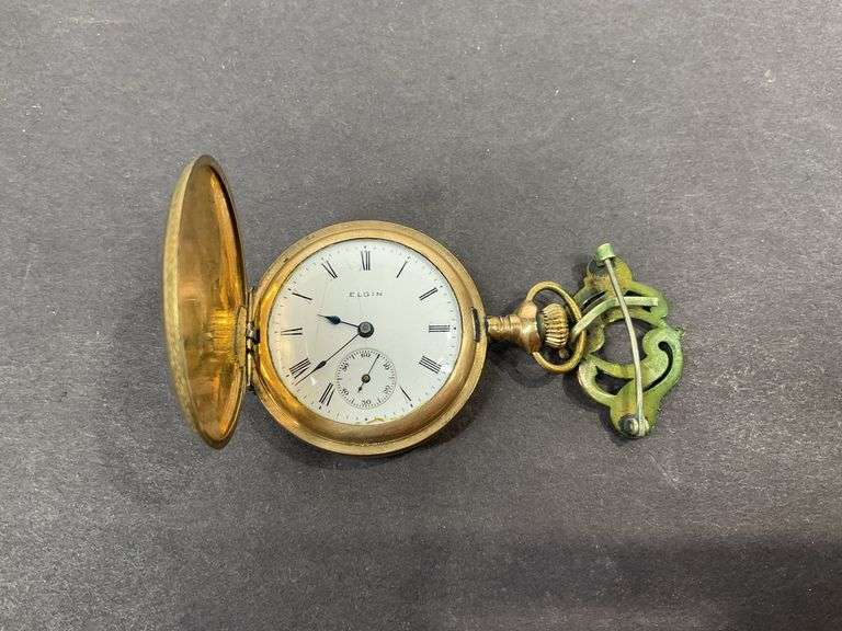 Elgin pocket watch , running - Hash Auctions