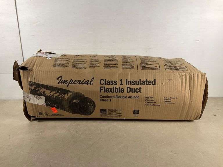 Imperial Class 1 Insulated Flexible Duct for HVAC Systems - Hash Auctions
