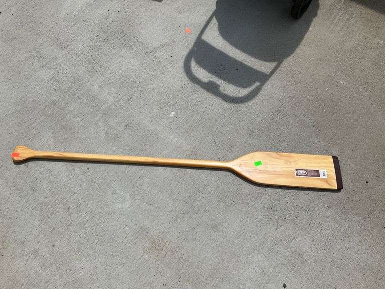 Crooked Creek 4.5′ Wood Paddle With Palm Grip - Hash Auctions