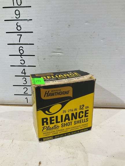 Box of mixed 12 gauge reloads - Hash Auctions