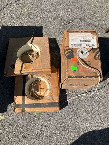 Used Coated Cable Spools in Cardboard Boxes - Hash Auctions