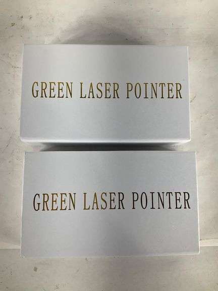 Two Green Laser Pointer Sets with Accessories - Hash Auctions