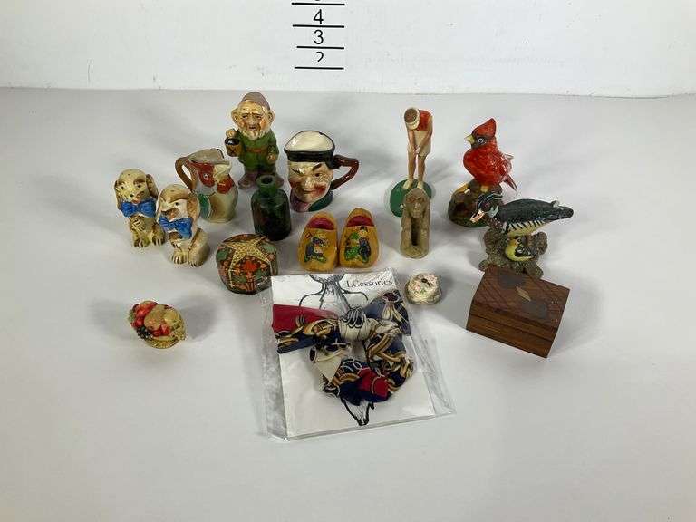 Mixed Collection of Figurines, Trinkets, and Small Decorative Items ...