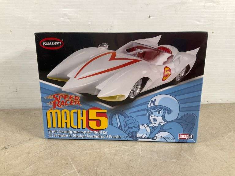 Sealed 1:25 Scale Polar Lights Mach 5 Speed Racer Model Kit - Hash Auctions
