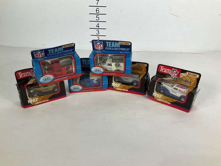 Lot of 6 Matchbox NFL Team Collectible Die-Cast Vehicles, Limited ...