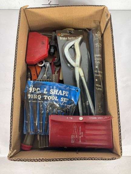 Hand Tools and Accessories Including Files, Torq Tool Set, and Brake ...