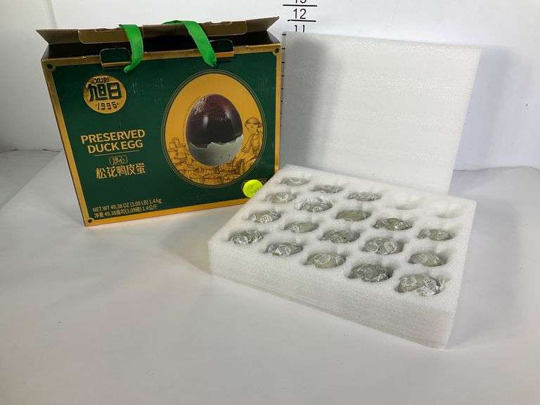 Xuri 1996 Preserved Duck Eggs, 18 Total - Hash Auctions