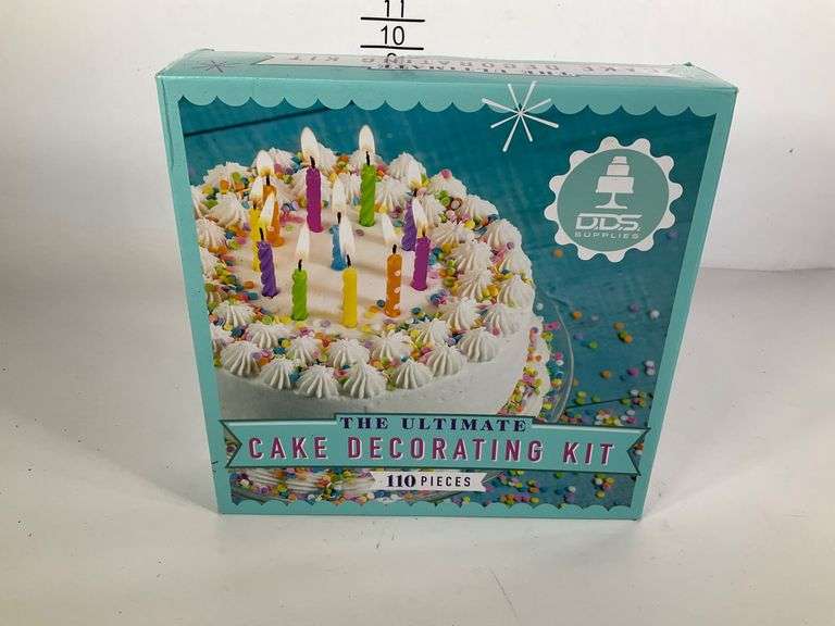 110-Piece Cake Decorating Kit by ODS with Rotating Cake Stand - Hash ...