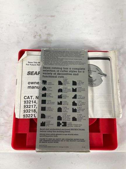 Craftsman Triple-Cutter Molding Head Set, Model 93217 - Hash Auctions