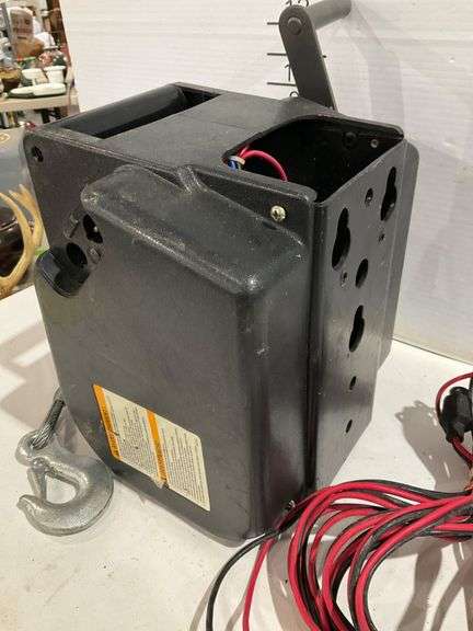 Master Lock 12-Volt Electric Winch with 2,000 lb Capacity - Hash Auctions