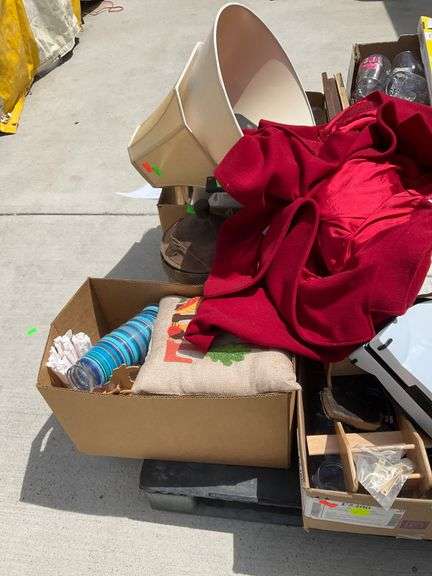 Boxed Lot of Miscellaneous Household Items Including Glassware ...