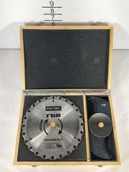 Pro-Tech 8-Inch Dado Blade Set in Case - Hash Auctions