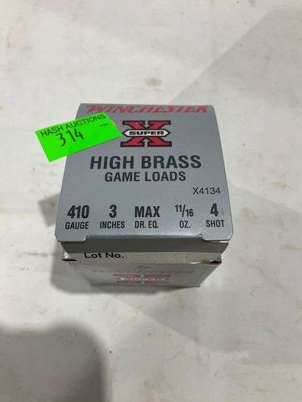 Winchester Super X High Brass .410 Gauge 3-Inch Shotgun Shells, Box of ...