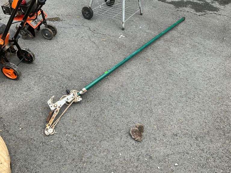 Village Blacksmith Tree Pruner with Metal Cutting Head and Green Handle ...