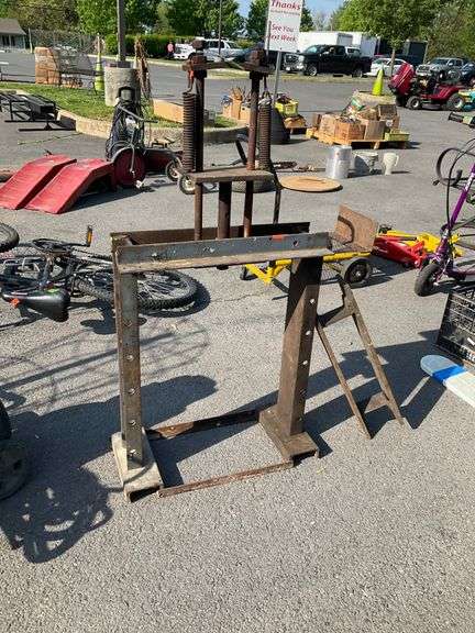 Steel Press Frame with Adjustable Screw Mechanism and Springs - Hash ...