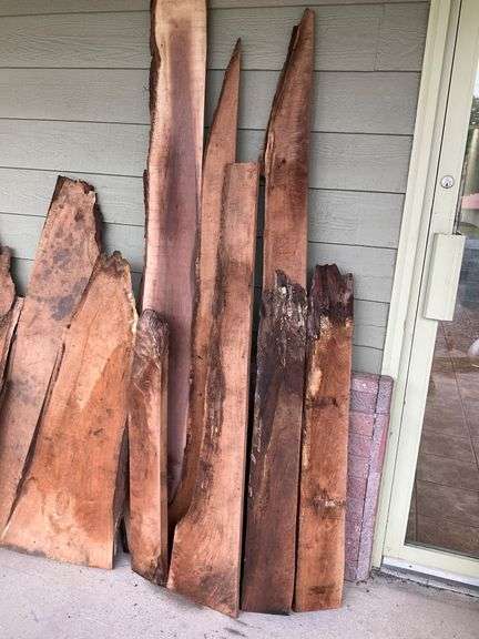11 Black Walnut Lumber Slabs, 30-77 Inches High - Hash Auctions