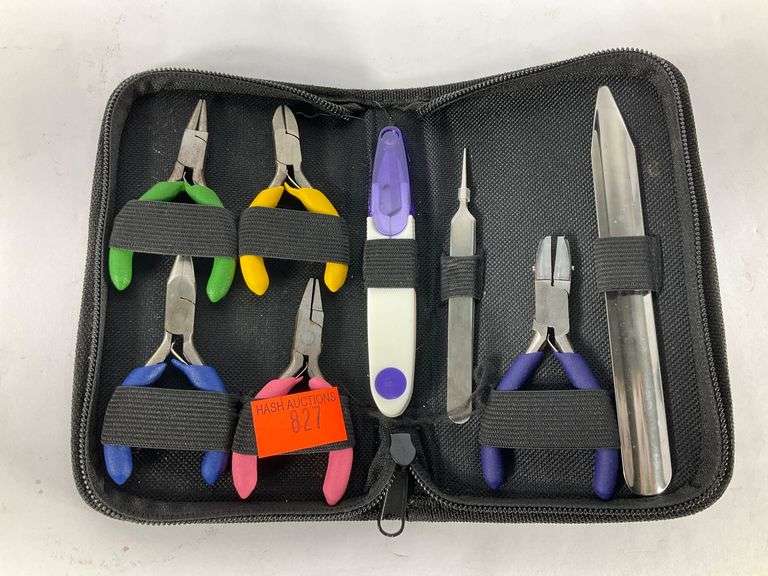 Portable Crafting Tool Set with Storage Case - Hash Auctions