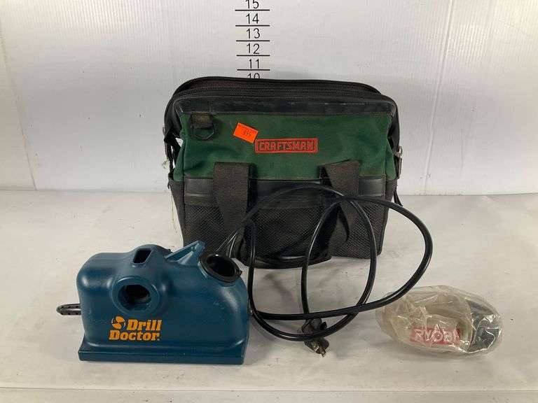 Drill Doctor Drill Bit Sharpener with Ryobi Component and Craftsman Bag ...