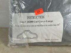 Gray Car Cover Large with Hole - Hash Auctions